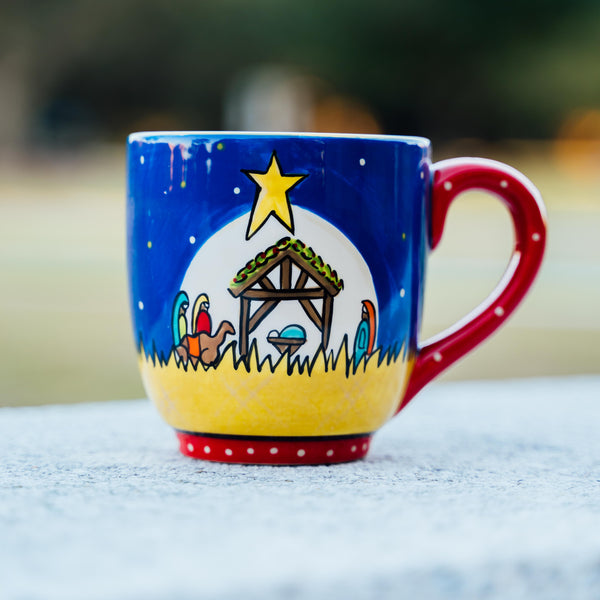 Nativity Oh Holy Night Mug – University of Mobile Store